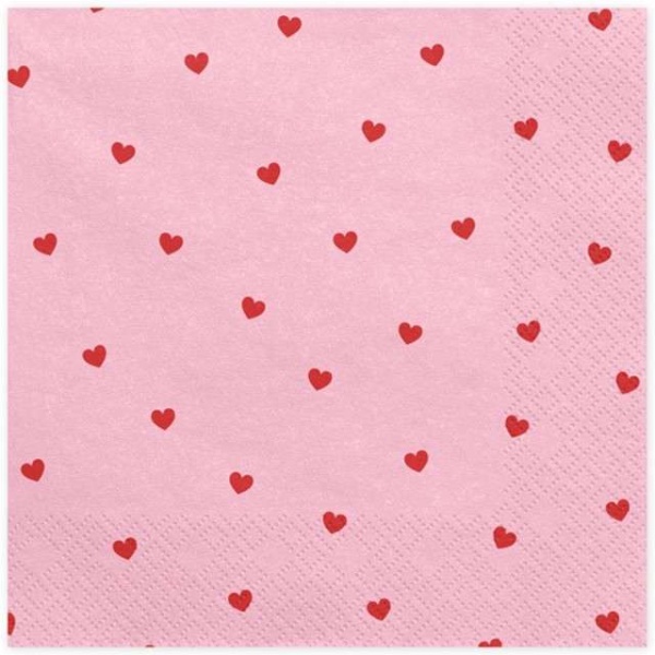 UBROUSKY Srdce světle růžové 33x33cm - svatebnívýzdoba.cz